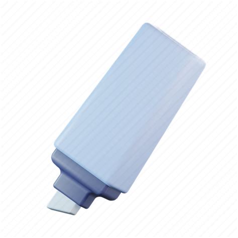 Highlighter Highlight Stationery Tool Marker Education 3d