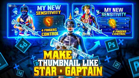 How To Make Thumbnail Like STAR Captain Pubg Star Captain Tdm Thumbnail Tutorial ZAKI YouTube