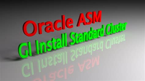 Oracle 12c R1 Asm Gi Install Standard Cluster Youtube