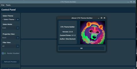 ctk theme builder update · tomschimansky customtkinter · discussion