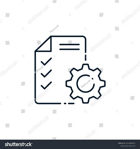 Concept Compliance Technical Specifications Vector Icon Stock Vector Royalty Free