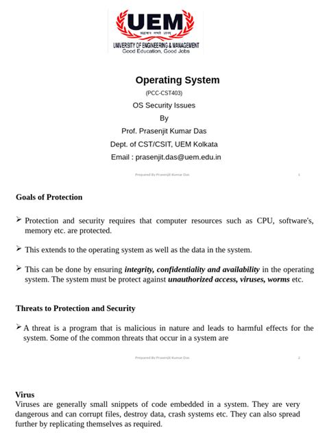 Os Module 13 Os Security Pdf Security Computer Security
