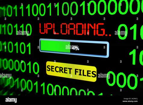 Upload Secret Files Stock Photo Alamy