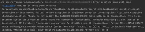 compatibility between sharding proxy xa transactions and liquidbase