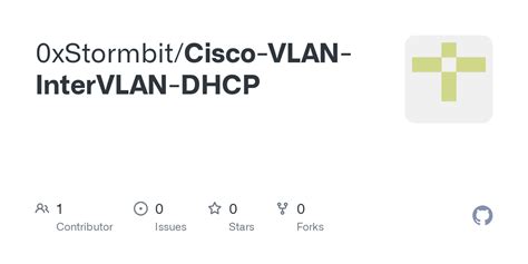 Github 0x1bit011cisco Vlan Intervlan Dhcp