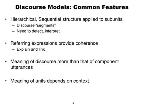 Ppt Overview Of Issues In Discourse And Dialogue Powerpoint Presentation Id637770