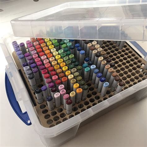 Copic Marker Storage System Holds 380 Sketch Ciao Markers Etsy Marker Storage Copic