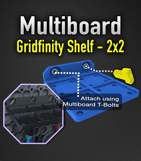 Multiboard Gridfinity Shelf 2x2 3d Model By K2 Kevin On Thangs