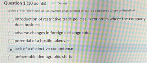 Solved Which of the following is not an example of an | Chegg.com