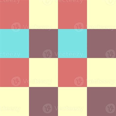 Blue Yellow Burgundy Scarlet Large Seamless French Checkered Pattern