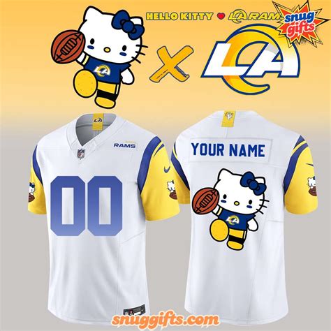Los Angeles Rams X Hello Kitty 2025 Special Football Jersey Snugts