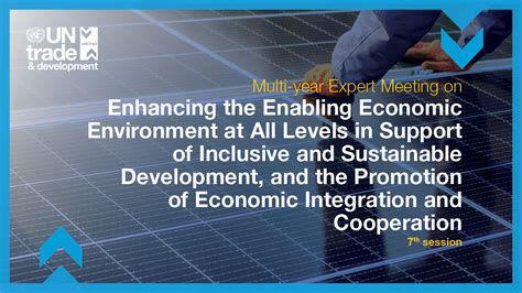 Multi Year Expert Meeting On Enhancing The Enabling Economic