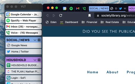 Chrome Productivity Extension Vertically Listed Tabs ONLYHUMN