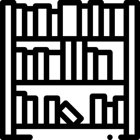 Library Detailed Rounded Lineal Icon