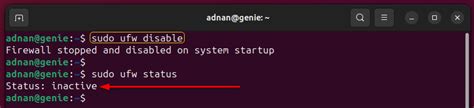 How To Enable Or Disable Firewall On Ubuntu Linux Genie