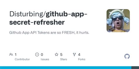 Github Disturbinggithub App Secret Refresher Github App Api Tokens