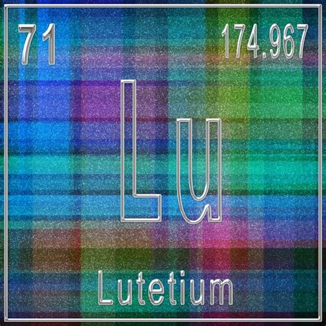 Premium Photo Lutetium Chemical Element Sign With Atomic Number And Atomic Weight