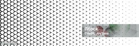사각형 디자인의 수평 블랙 하프 톤은 패턴과 배경의 세 가지 방법입니다 0명에 대한 스톡 벡터 아트 및 기타 이미지 0명 3가지 개체 가리기 Istock