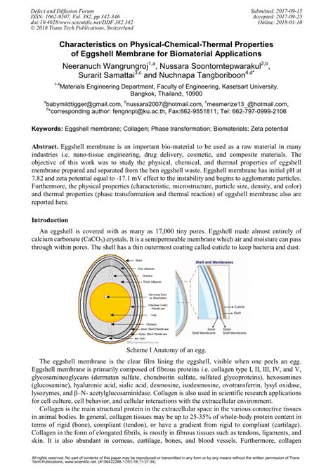 Pdf Characteristics On Physical Chemical Thermal Properties Of