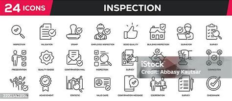 수집 라인 아이콘 관련 검사 조사 유효성 검사 집합 편집 가능한 스트로크 투명한 배경의 완벽한 픽셀 Qualification Round에 대한 스톡 벡터 아트 및 기타