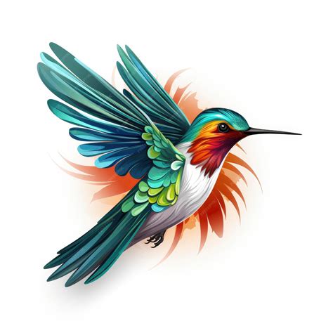 Premium Photo Hummingbird Clipart On White Background