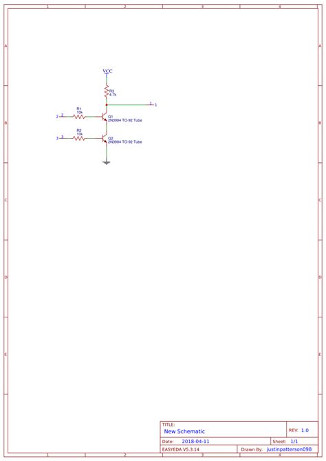 RTL NAND Gate EasyEDA Open Source Hardware Lab