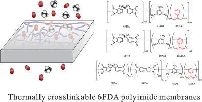Fine Tuned Thermally Cross Linkable 6fda Based Polyimide Membranes For