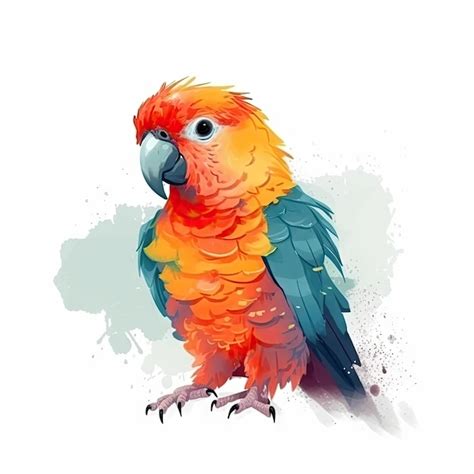 Cute Parrot Drawing