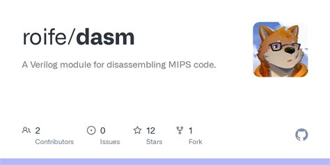 GitHub Roife Dasm A Verilog Module For Disassembling MIPS Code