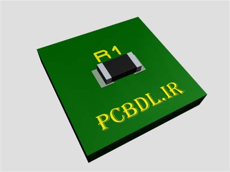دانلود کتابخانه فوت پرینت مقاومت Smd 1206 به همراه مدل سه بعدی دانلود Pcb