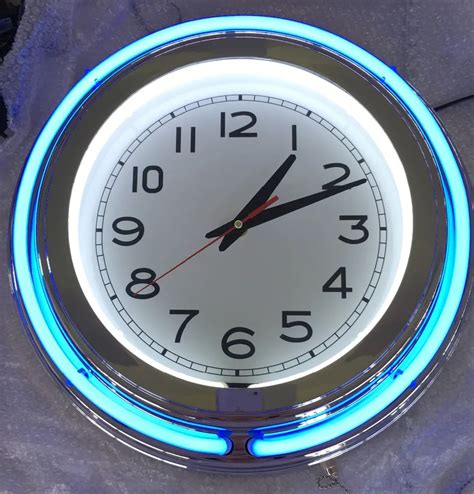 15inch Neon Light Wall Clock Double Neon Light Buy Wall Clockneon