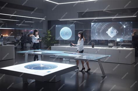 Premium Ai Image Spatial Holographic Displays Interactive 3d