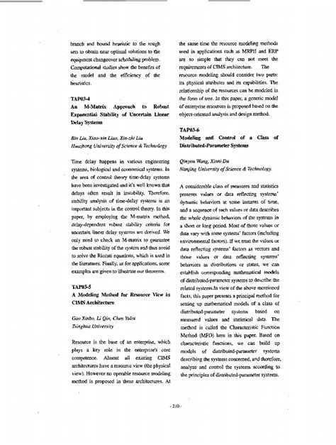 Modeling And Control Of A Class Of Distributed Parameter Systems Ieee Conference Publication