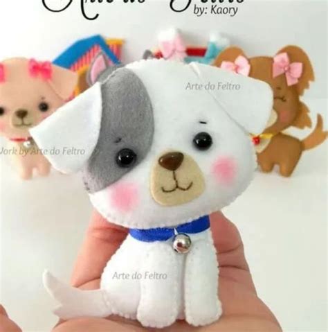 Как сшить собачку из фетра выкройка мастер класс или видео инструкция Felt Diy Felt