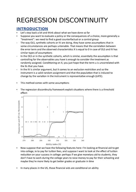 6 Regression Discontinuity Regression Discontinuity Introduction Lets Step Back A Bit And