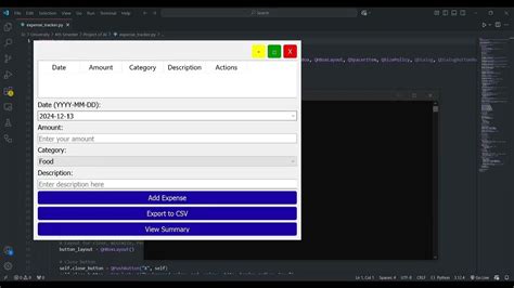Expense Tracker Python Project Youtube