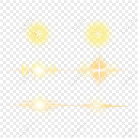 가벼운 후광 반짝 일러스트 이는 조명 효과 조합 플래시 선명한 Png 일러스트 무료 다운로드 Lovepik
