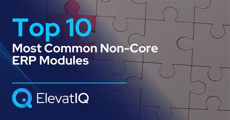 Top 10 Most Common Non Core Erp Modules