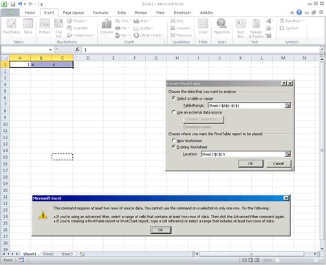C This Command Requires At Least Two Rows Of Source Data Stack
