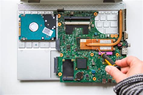 Electronic Motherboard Isometric Processor Microchip Motherboard
