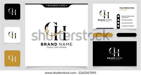 Initial Ch Logo Icon Design Vector Stock Vector Royalty Free