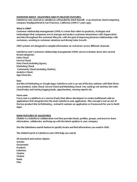 Salesforce Introduction Pdf Salesforce Cloud Computing