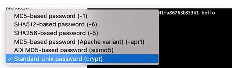 Crypt For Passwords
