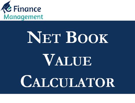 Net Book Value Calculator EFinanceManagement