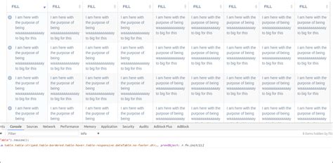 Jquery Datatables Responsive Doesnt Work First Time Stack Overflow