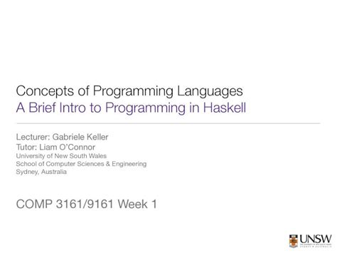 pdf concepts of programming languages a brief intro to cs3161 14s2