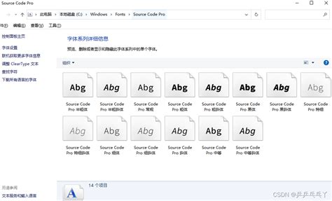 Sourcecodepro：编程界的完美字体选择 Csdn博客