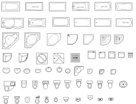 Sanitary Ware Blocks Dwg File Cadbull