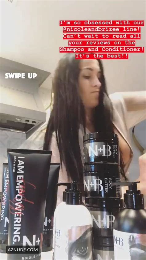 Nikki Bella Nip Slip During The Advertising Of Cosmetics And Her Big