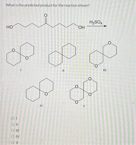 Solved What Is The Predicted Product For The Reaction Shown